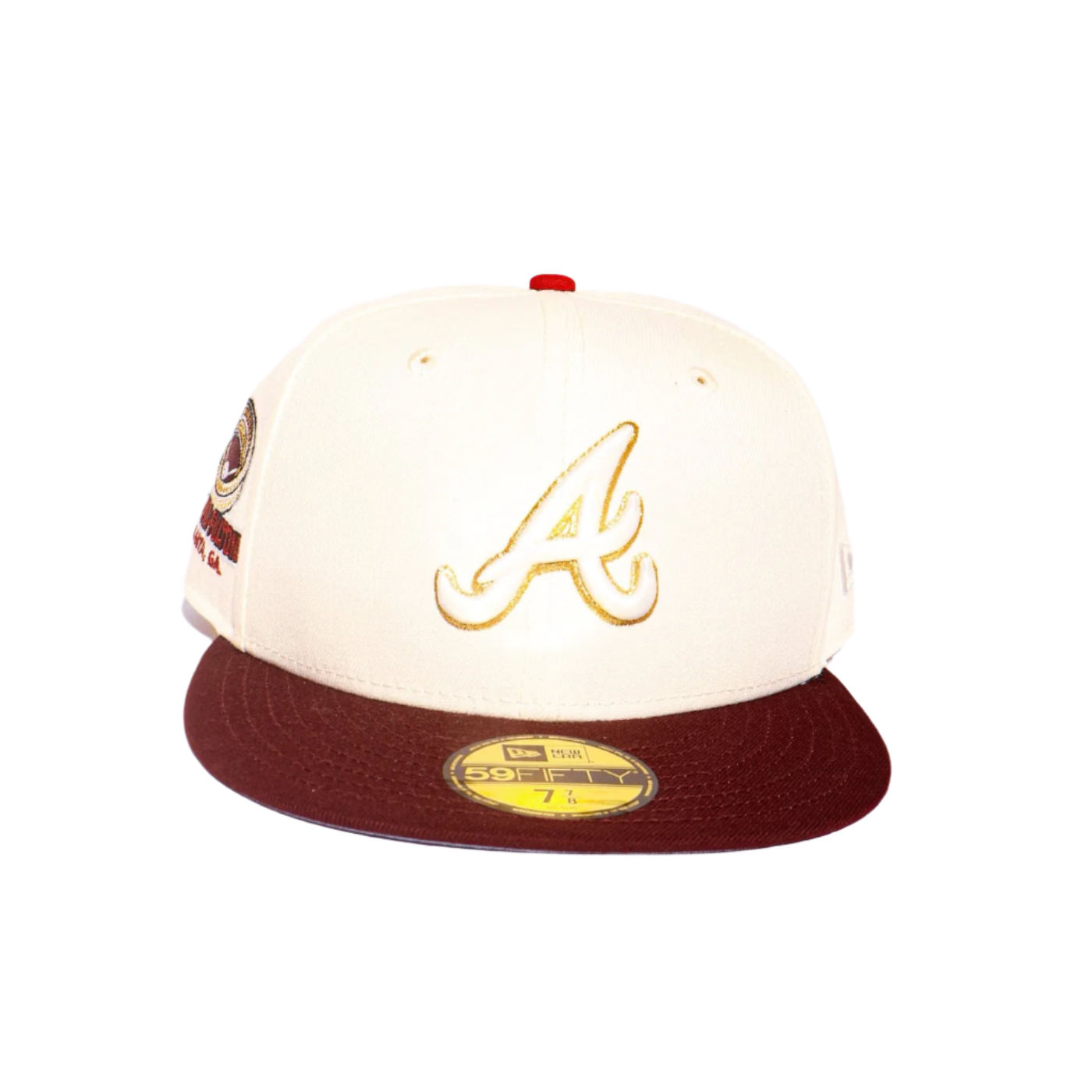 New Era 59Fifty Atlanta Braves "Atlanta-Fulton Stadium" Hat - "Chrome ...