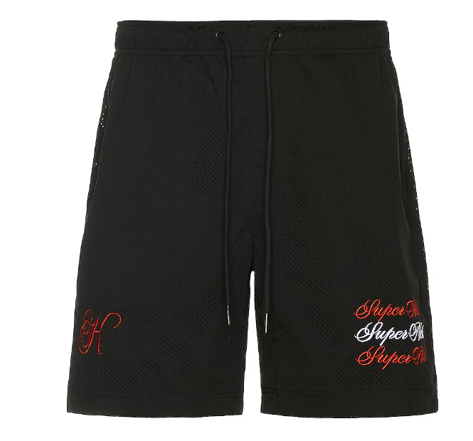 Ksubi Scripted Mesh Shorts - Black – SOLE PLAY